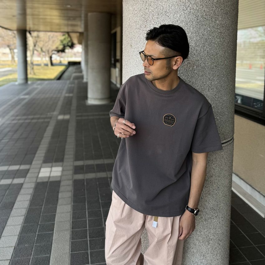 ROARK REVIVAL/ロアークリバイバル ワンポイント刺繍ワッペンTシャツ RTJHW1101 半袖 カットソー 窪塚洋介 伊勢谷友介 ...